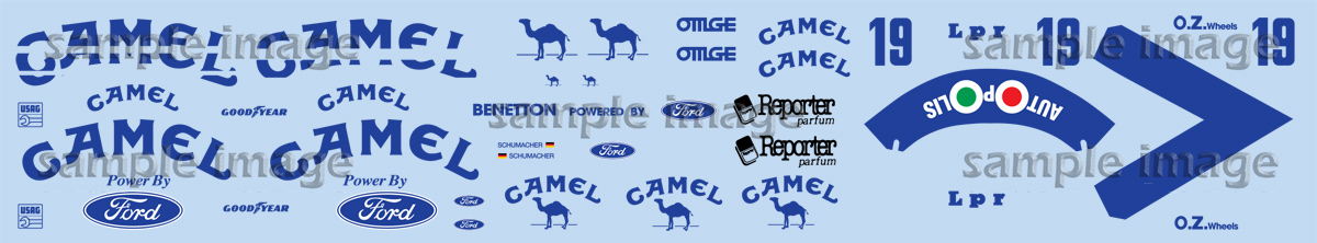 Benetton B192 Decals